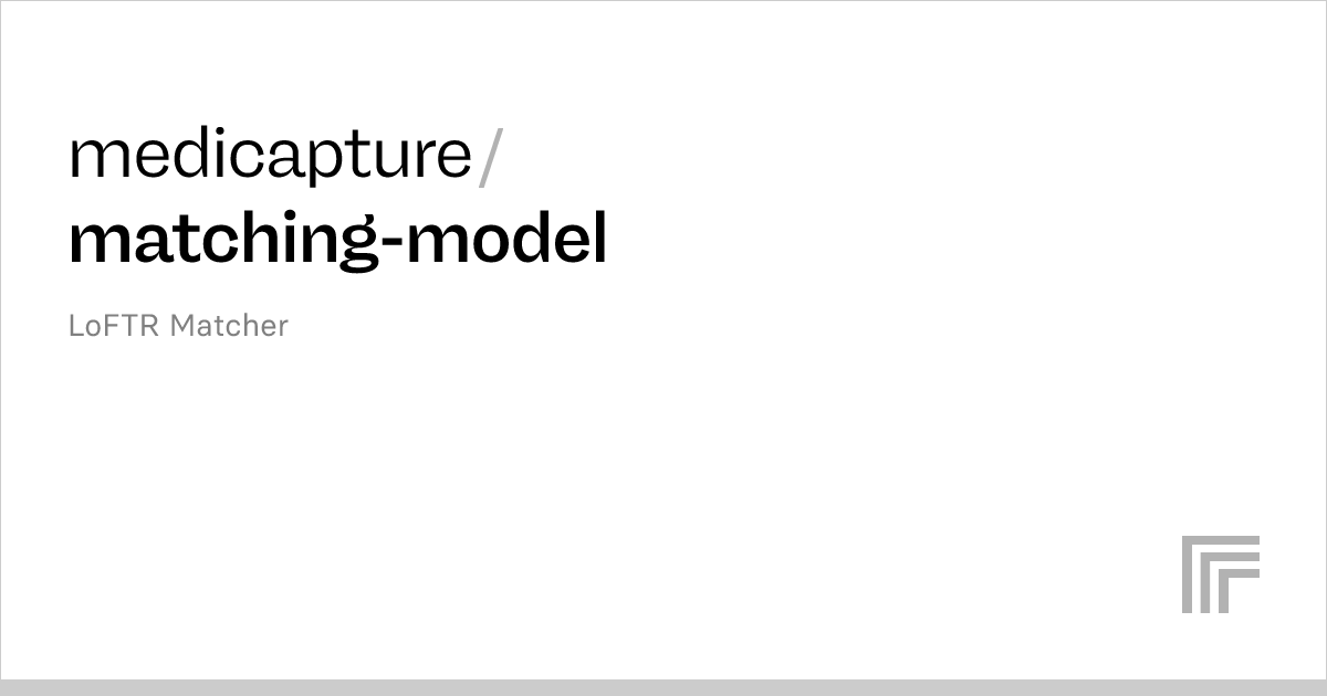 medicapture/matching-model | Run with an API on Replicate