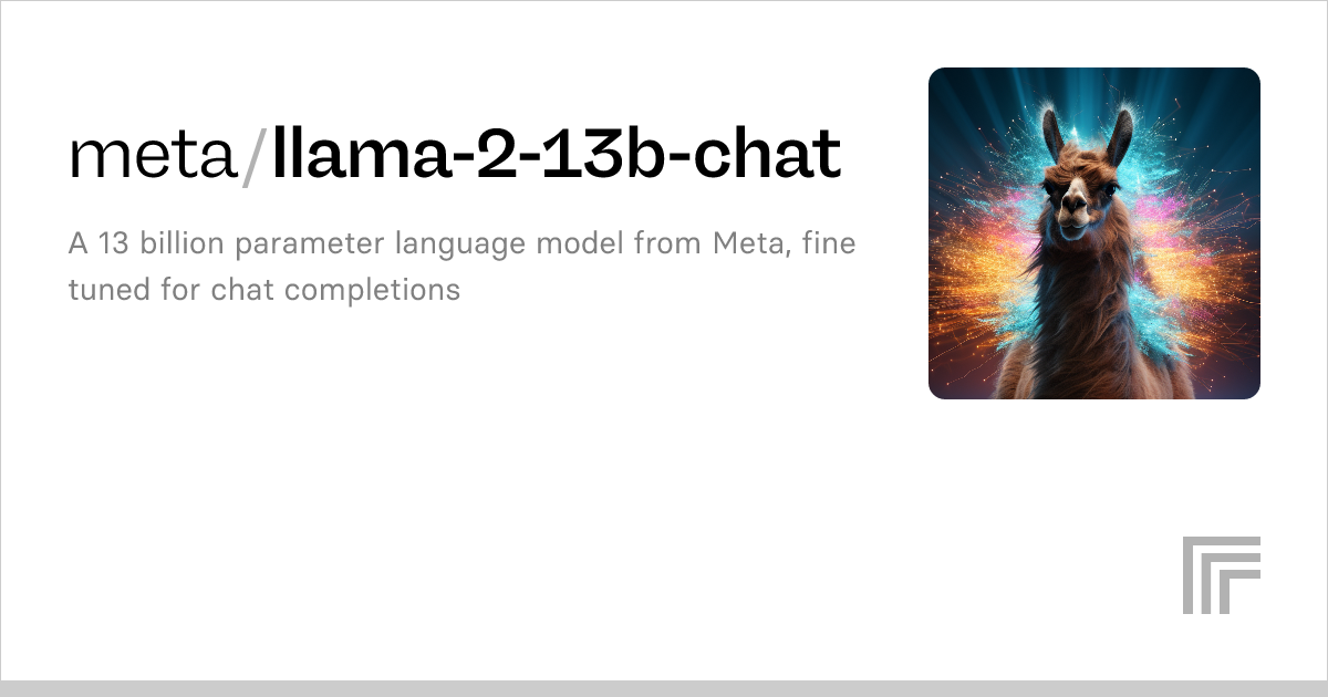 meta/llama-2-13b-chat – API reference meta/llama-2-13b-chat – API reference