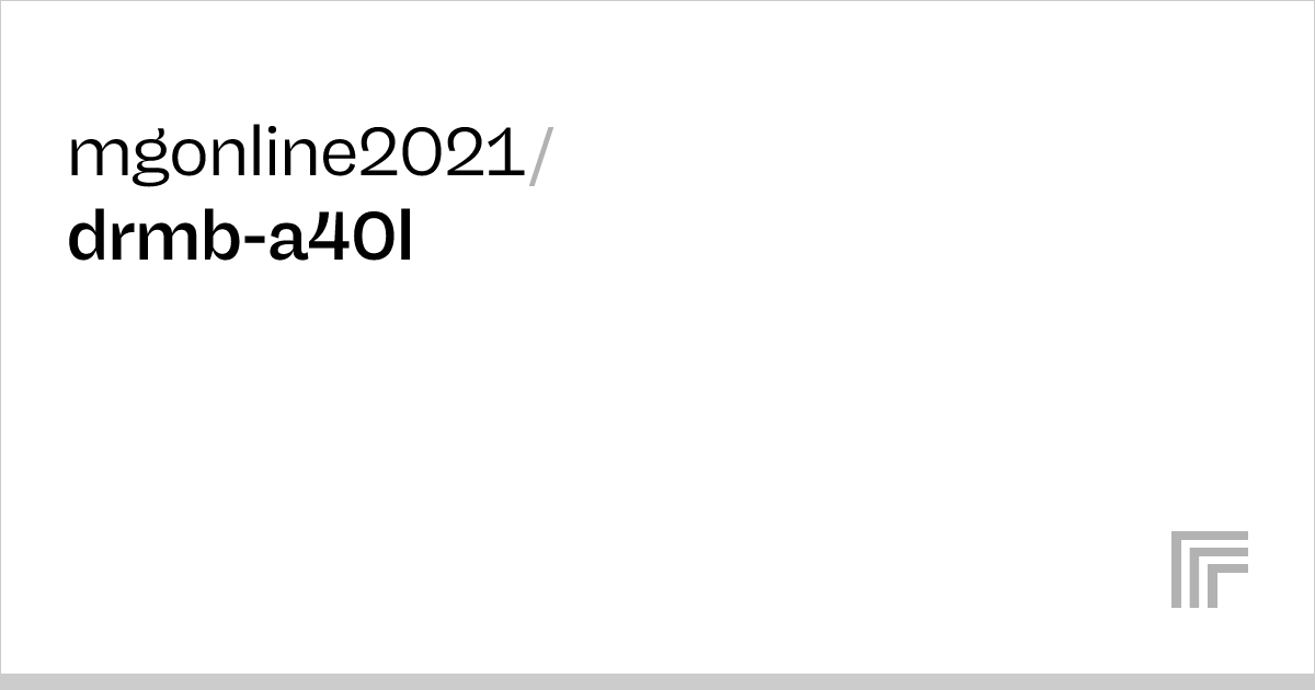 mgonline2021/drmb-a40l – Run with an API on Replicate