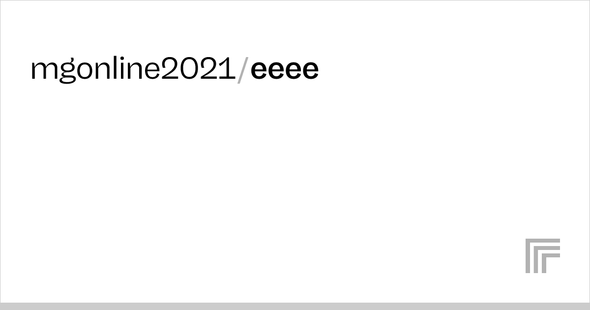 Examples – mgonline2021/eeee – Replicate
