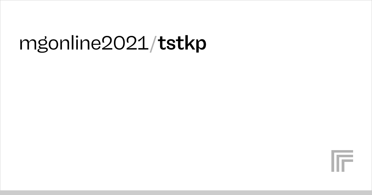 Examples – mgonline2021/tstkp – Replicate