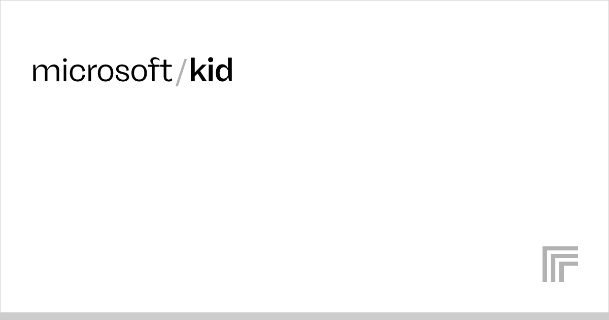 microsoft/kid | Run with an API on Replicate