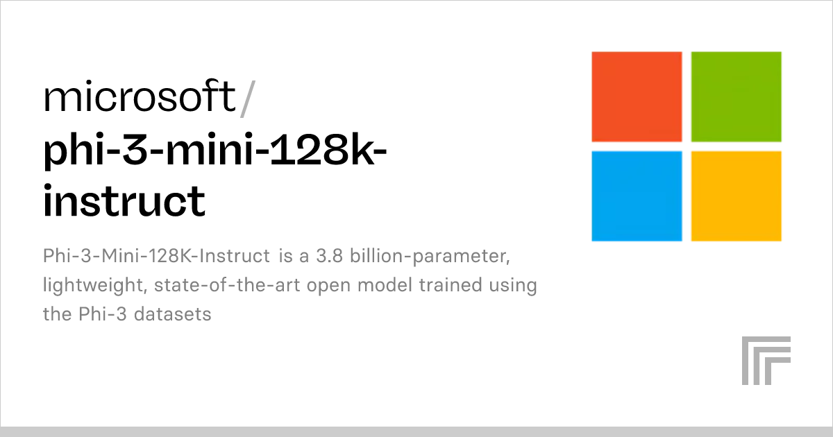 Examples – microsoft/phi-3-mini-128k-instruct – Replicate Examples – microsoft/phi-3-mini-128k-instruct – Replicate