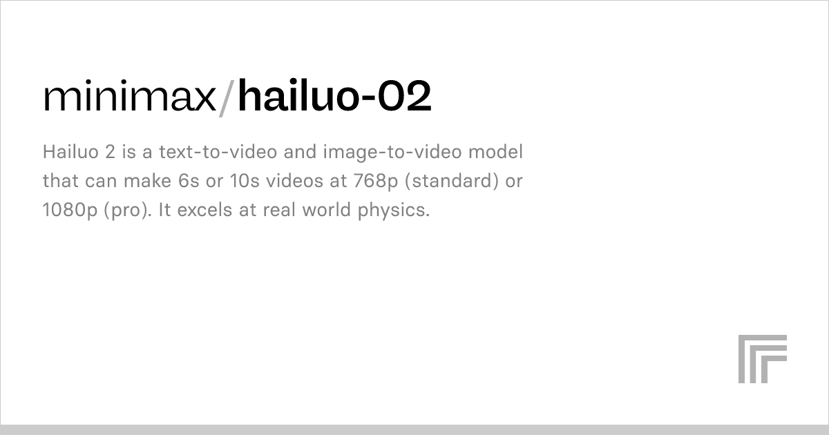 Hailuo 2 - generate AI videos using text-to-video and image-to-video