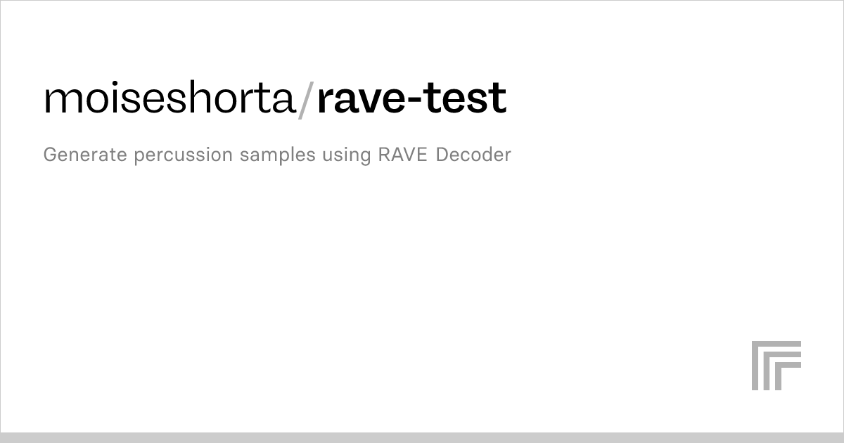 Examples – moiseshorta/rave-test – Replicate