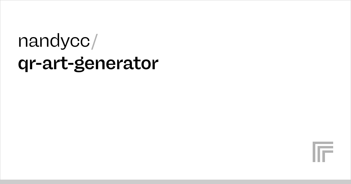 nandycc/qr-art-generator – Run with an API on Replicate