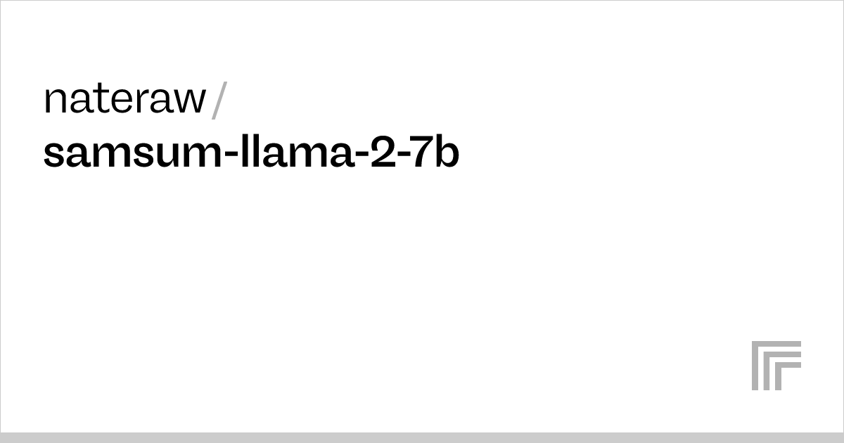 Examples – nateraw/samsum-llama-2-7b – Replicate
