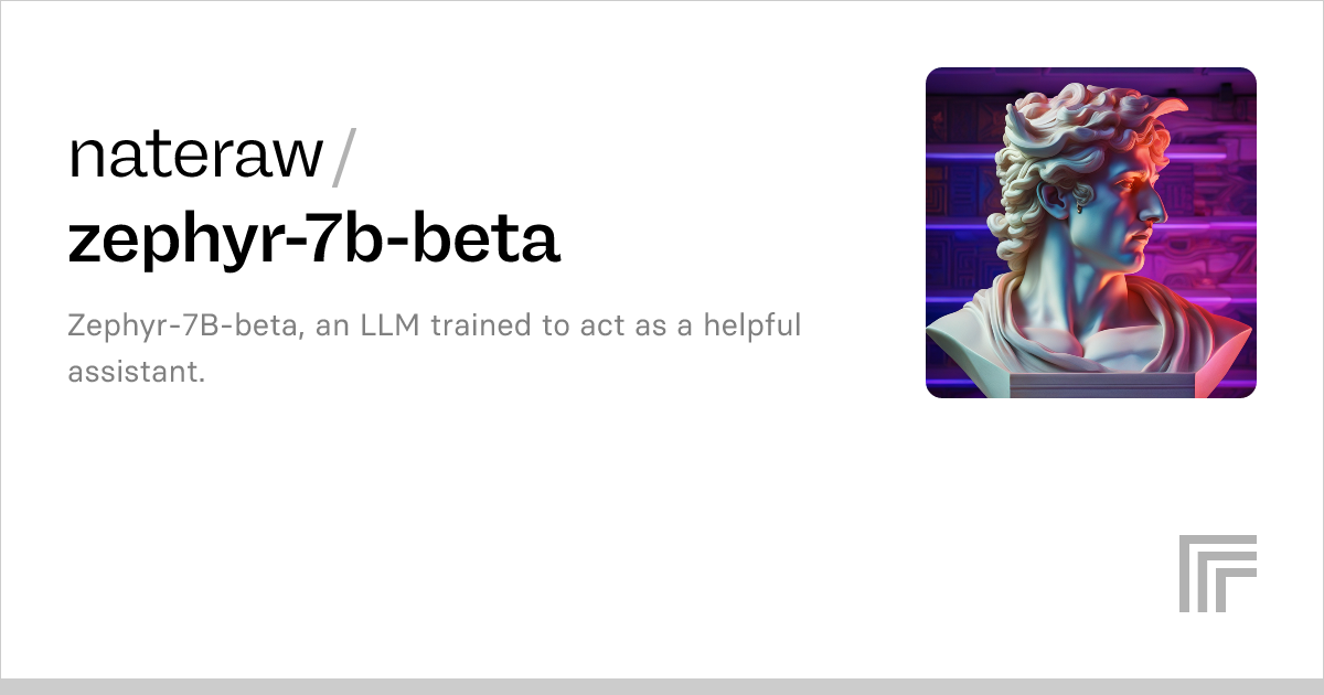 nateraw/zephyr-7b-beta – Run with an API on Replicate nateraw/zephyr-7b-beta – Run with an API on Replicate