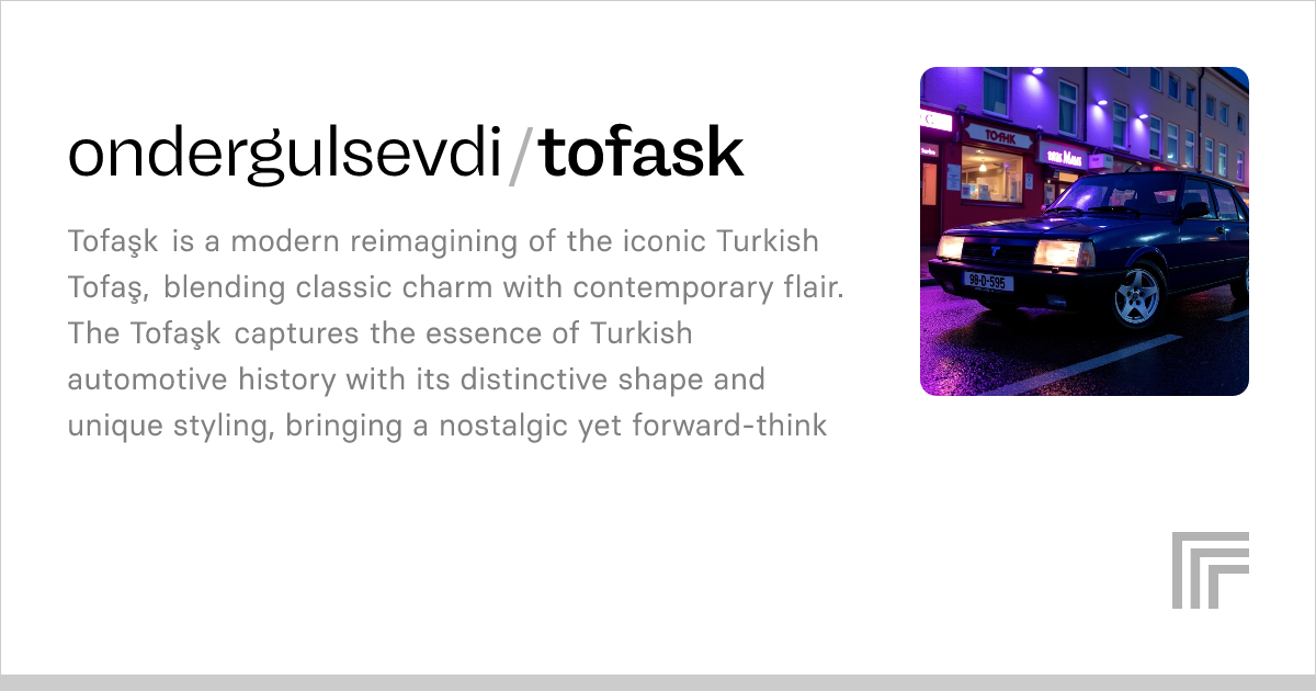 ondergulsevdi/tofask – Run with an API on Replicate