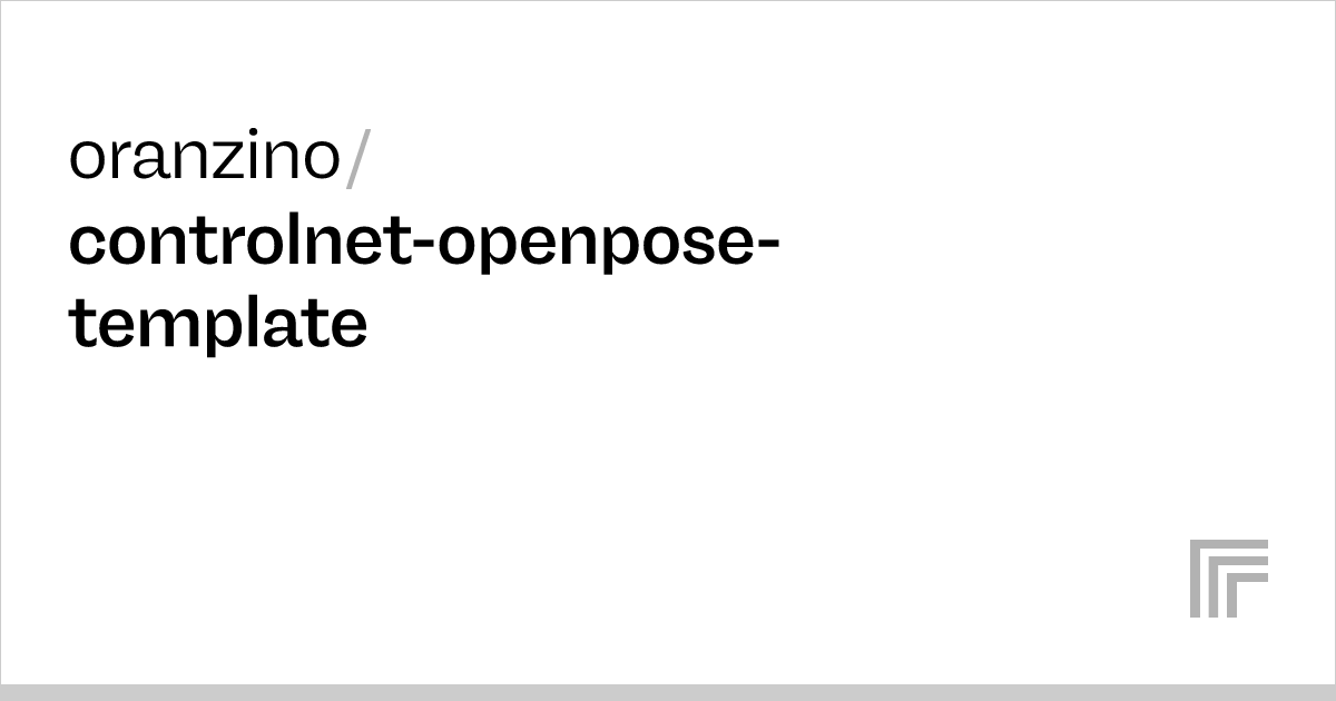 oranzino/controlnet-openpose-template – Run with an API on Replicate oranzino/controlnet-openpose-template – Run with an API on Replicate