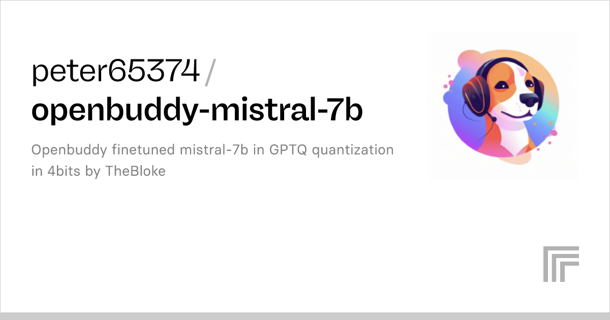 peter65374/openbuddy-mistral-7b – Run with an API on Replicate peter65374/openbuddy-mistral-7b – Run with an API on Replicate