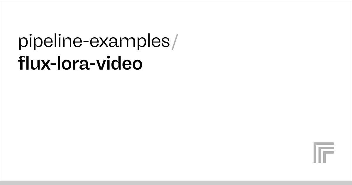 Examples – pipeline-examples/flux-lora-video | Replicate