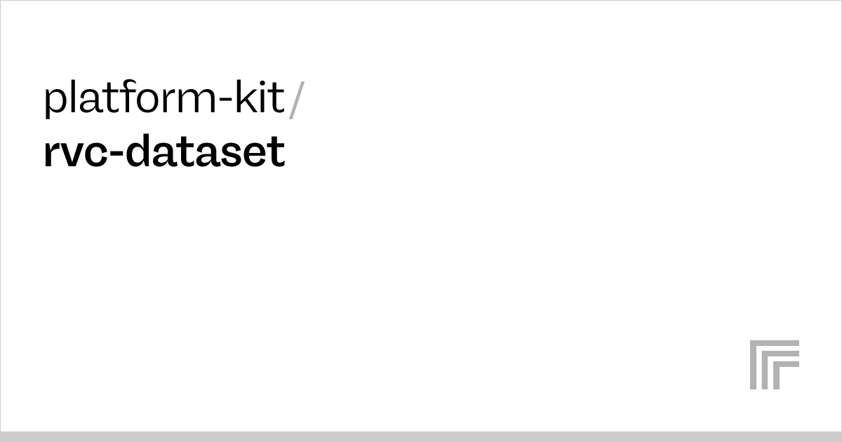 platform-kit/rvc-dataset – Run with an API on Replicate