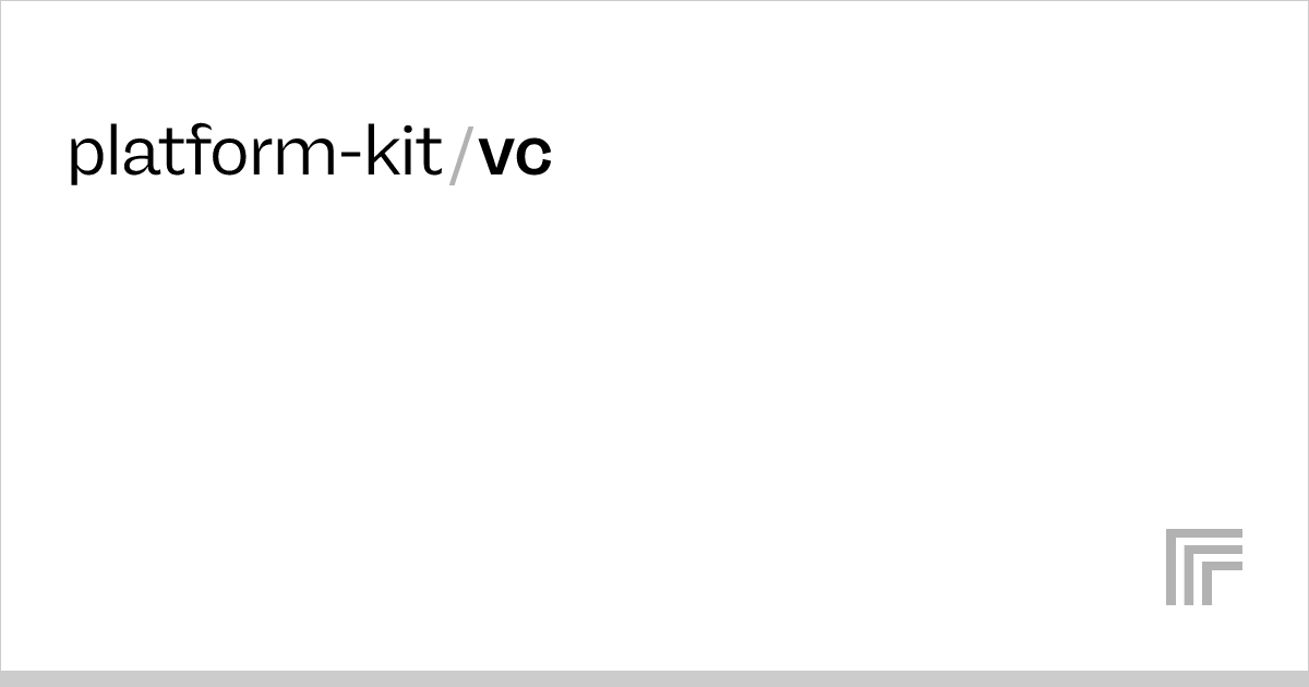 platform-kit/vc | Run with an API on Replicate