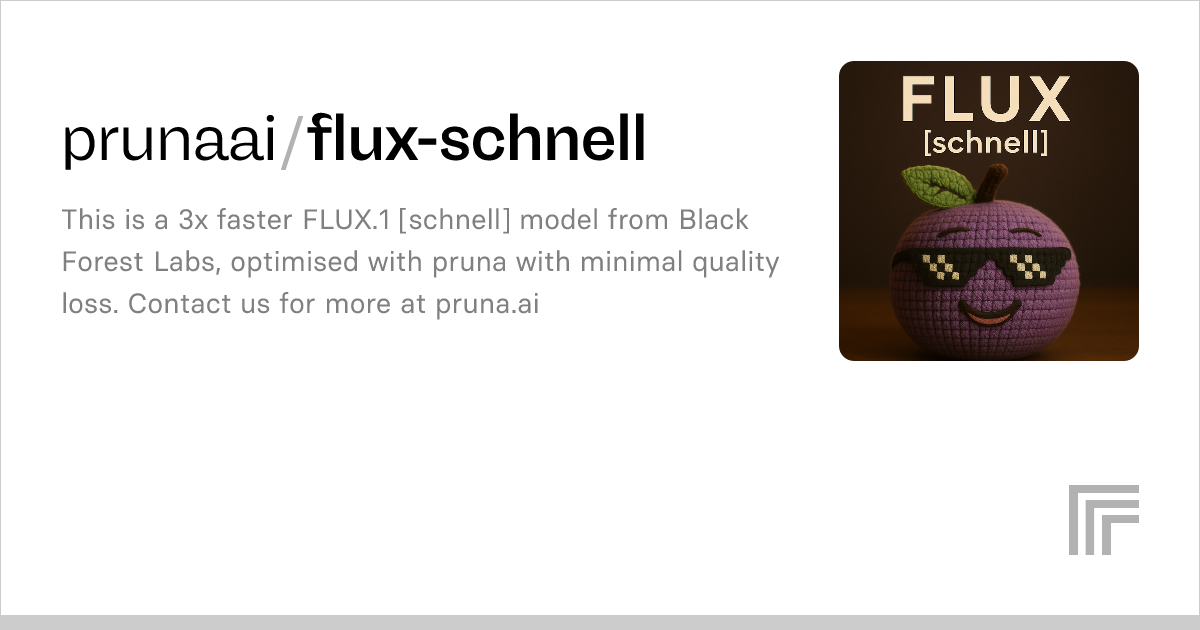 prunaai/flux-schnell | Run with an API on Replicate