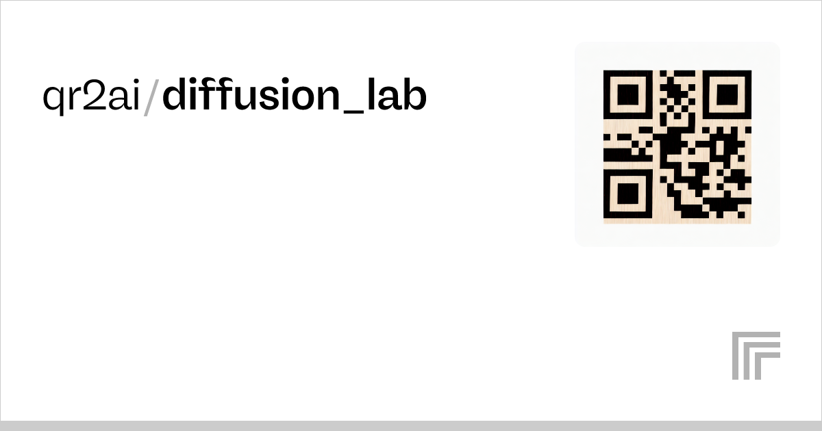 qr2ai/diffusion_lab – Run with an API on Replicate
