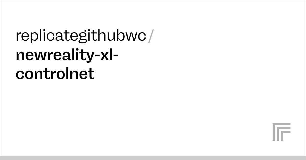 Examples Replicategithubwcnewreality Xl Controlnet Replicate