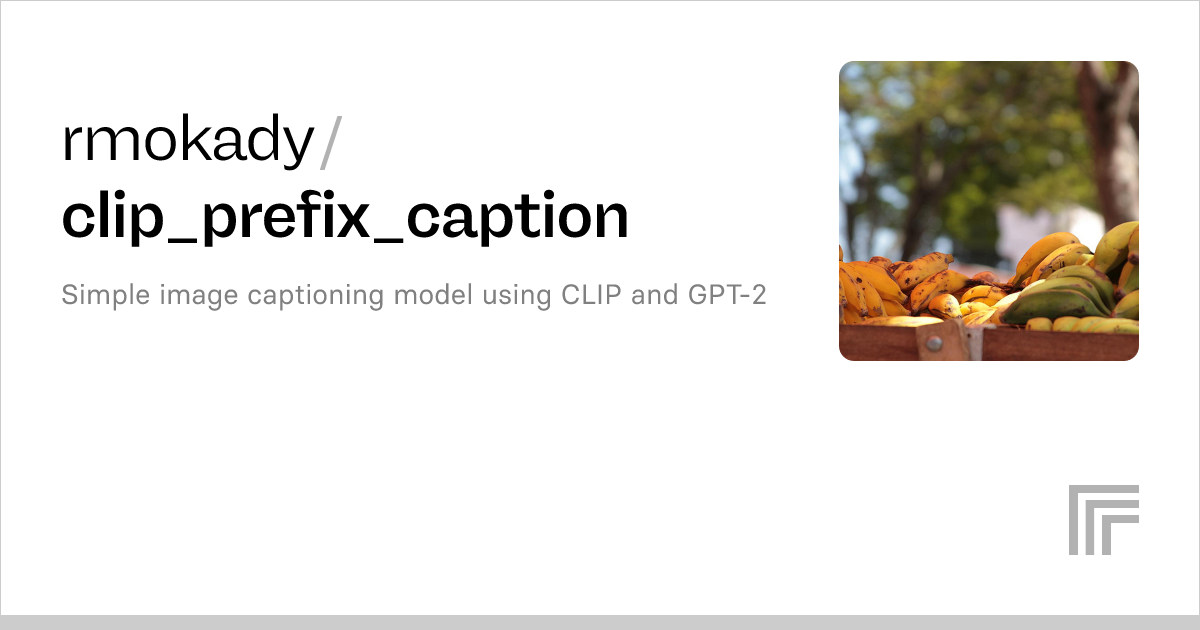 rmokady/clip_prefix_caption – API reference