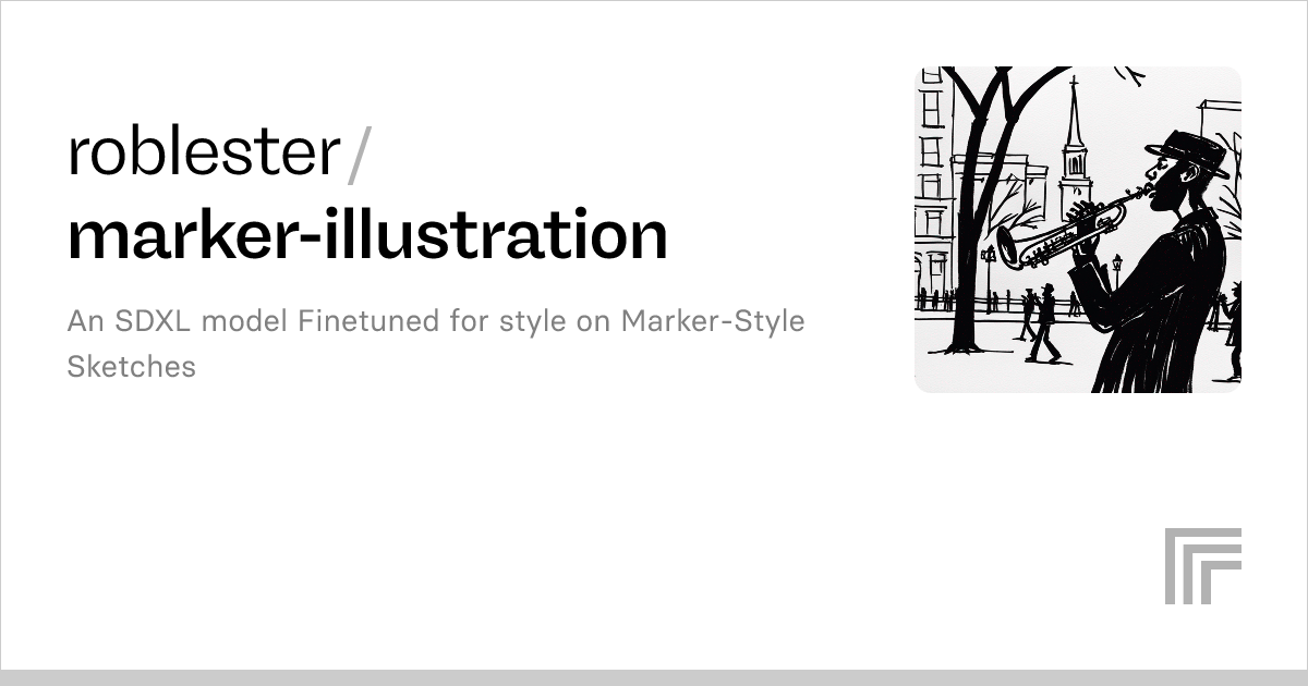 Examples – roblester/marker-illustration | Replicate