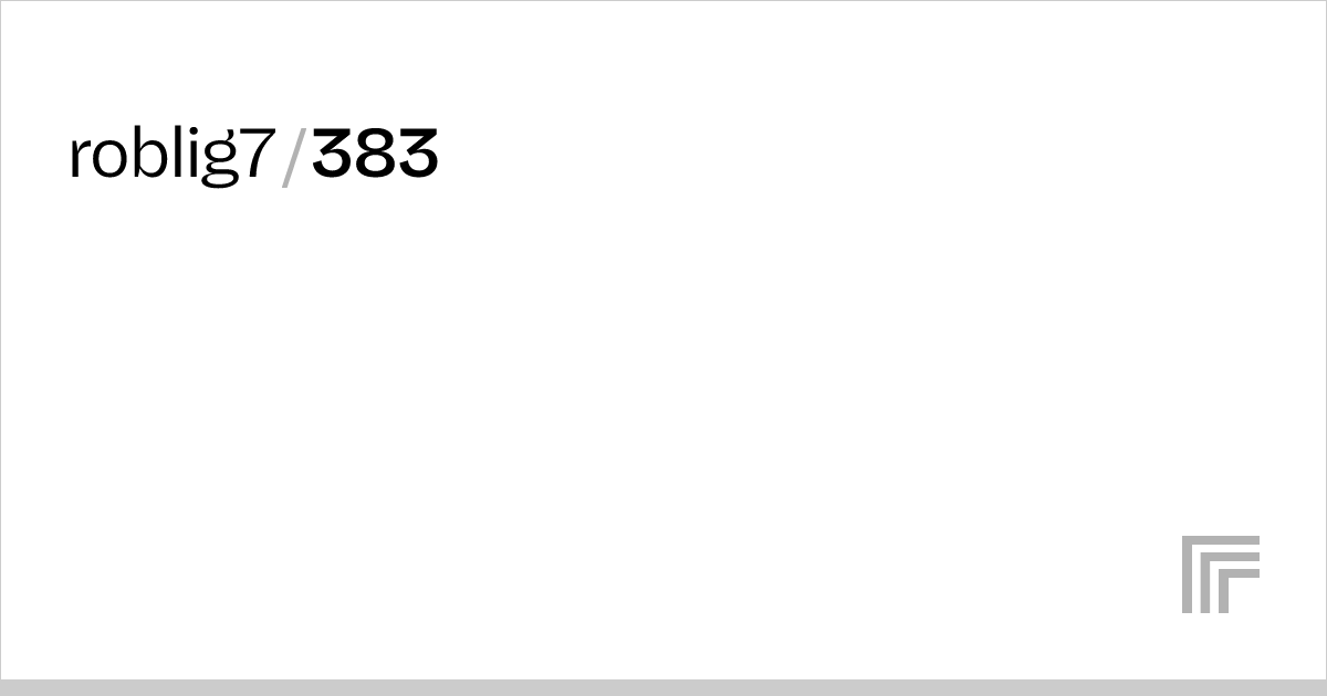 roblig7/383 – Run with an API on Replicate