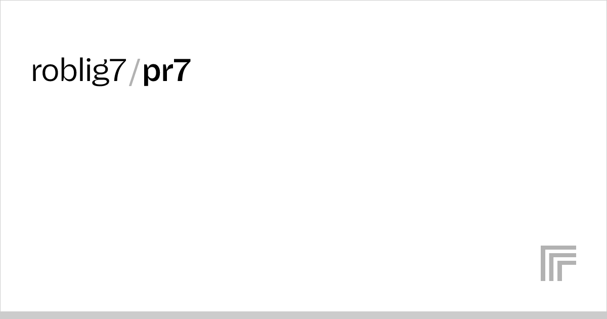 roblig7/pr7 | API reference
