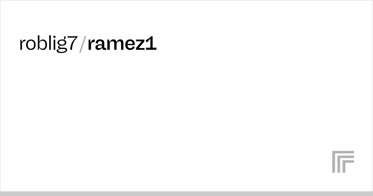 roblig7/ramez1 – API reference