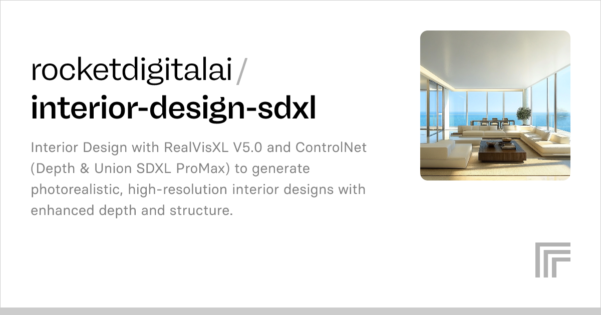 rocketdigitalai/interior-design-sdxl – Run with an API on Replicate