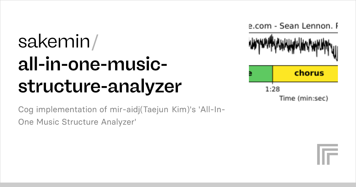 Sakeminall In One Music Structure Analyzer Run With An Api On Replicate 4430