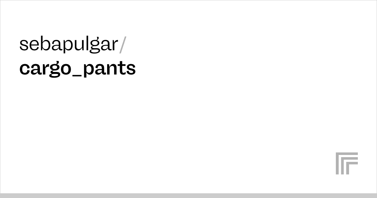 Examples – sebapulgar/cargo_pants – Replicate