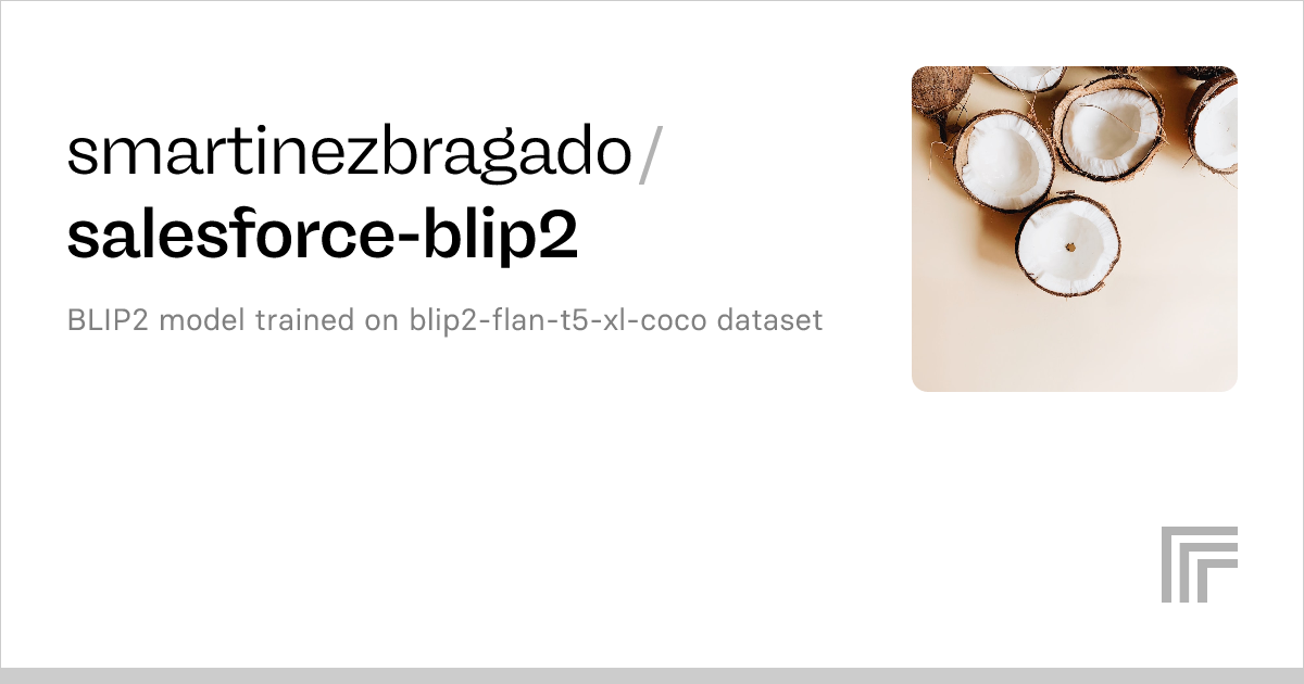 smartinezbragado/salesforce-blip2 | Run with an API on Replicate