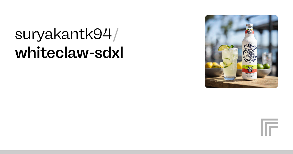 suryakantk94/whiteclaw-sdxl | Run with an API on Replicate