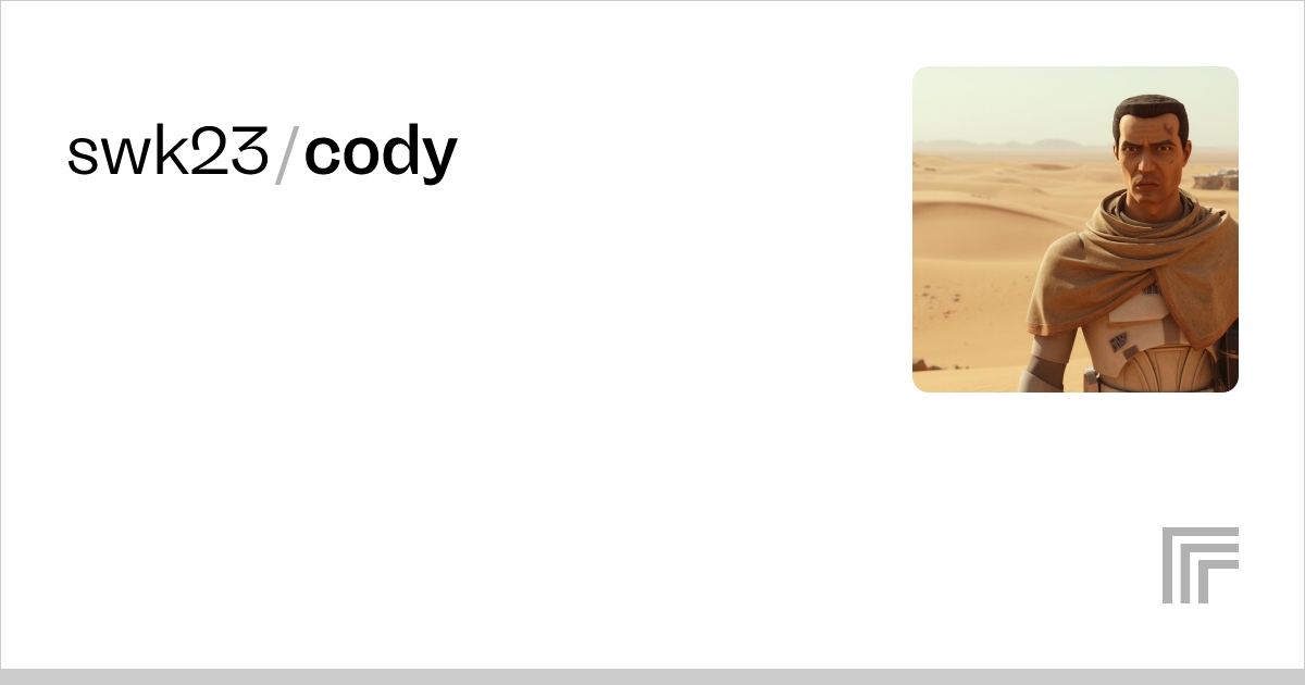 swk23/cody – Run with an API on Replicate