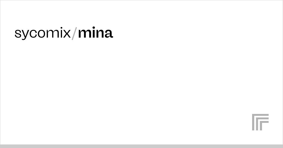 sycomix/mina – Run with an API on Replicate