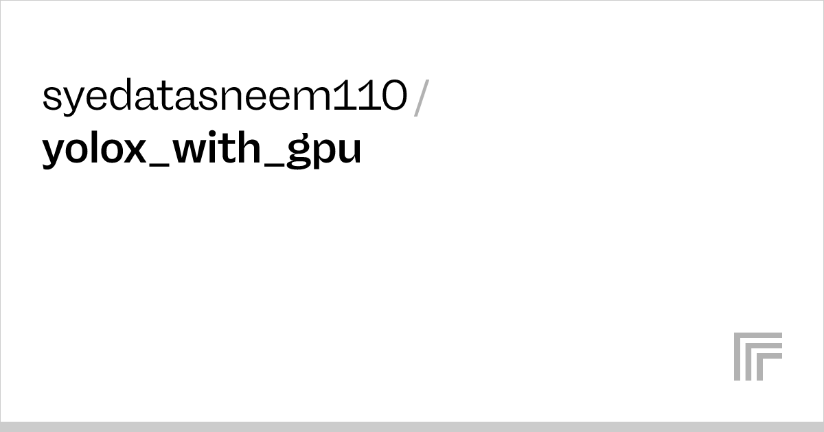 Examples – syedatasneem110/yolox_with_gpu – Replicate