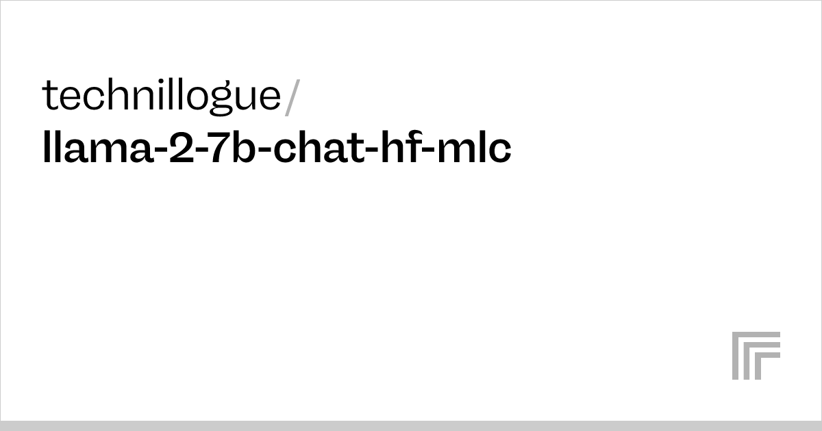 Train – technillogue/llama-2-7b-chat-hf-mlc:45380c29 – Replicate Train – technillogue/llama-2-7b-chat-hf-mlc:45380c29 – Replicate