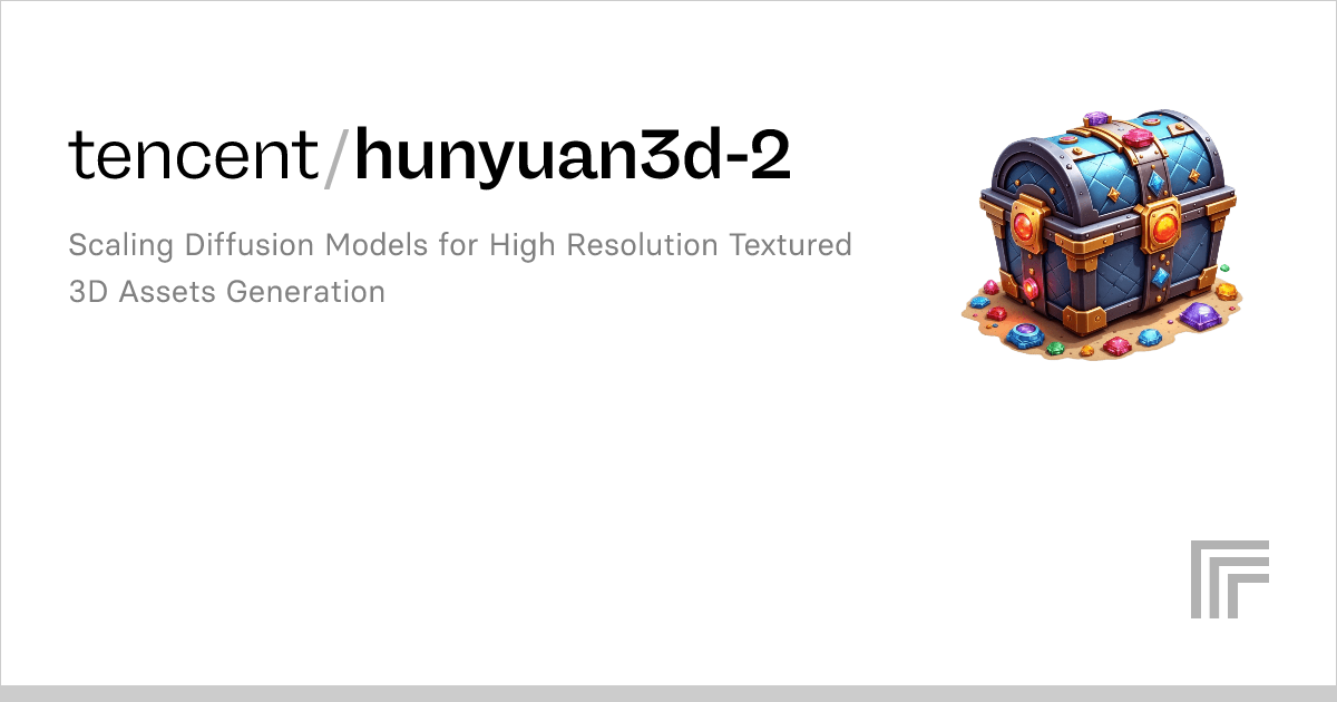 tencent/hunyuan3d-2 | Readme and Docs