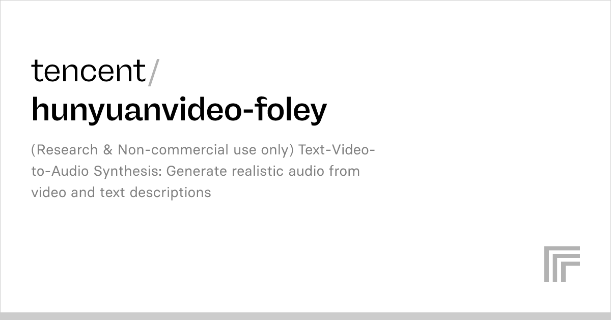 Examples – tencent/hunyuanvideo-foley | Replicate