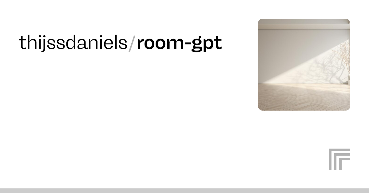 thijssdaniels/room-gpt | Run with an API on Replicate
