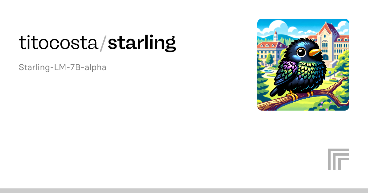 titocosta/starling | Run with an API on Replicate