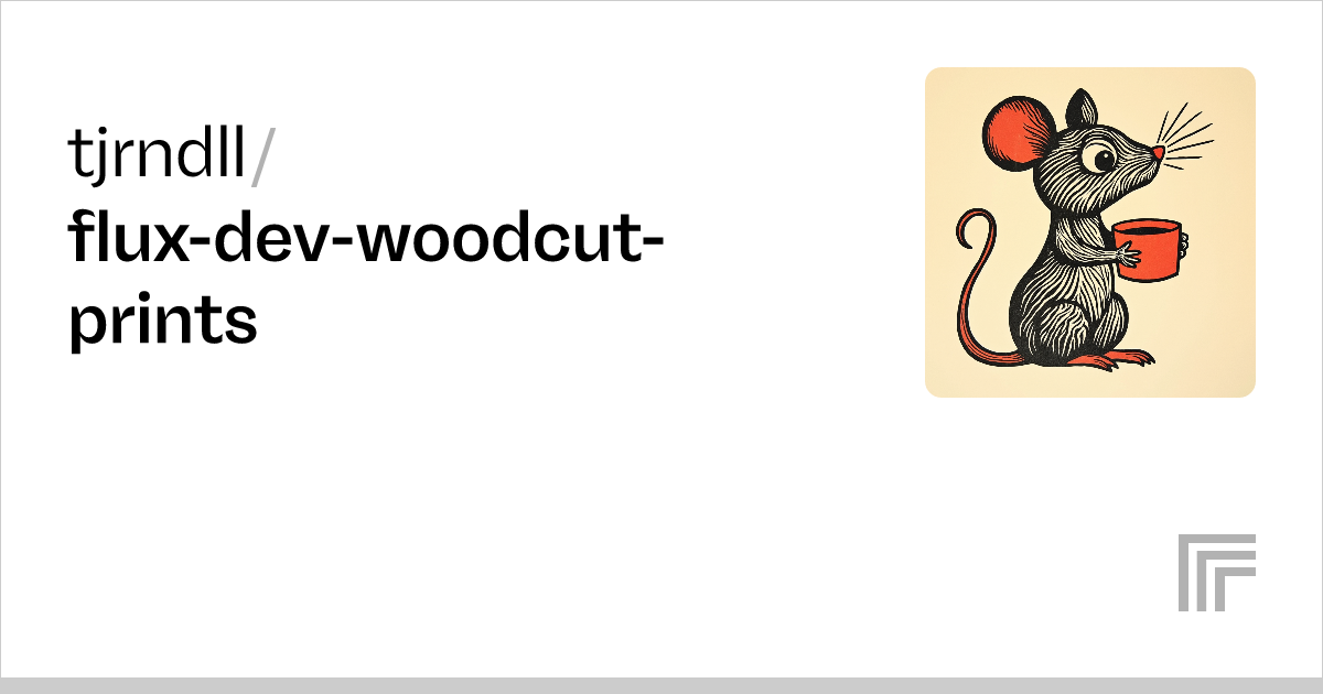 tjrndll/flux-dev-woodcut-prints | Run with an API on Replicate
