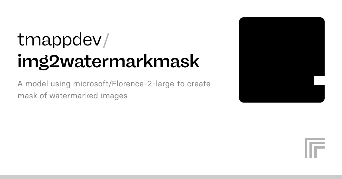tmappdev/img2watermarkmask | Run with an API on Replicate