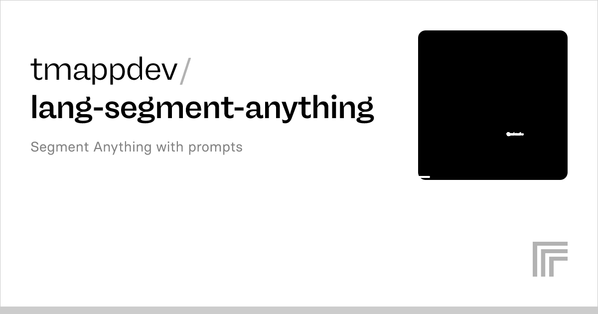 Tmappdevlang Segment Anything Run With An Api On Replicate 5596