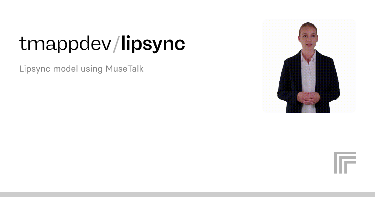 tmappdev/lipsync | Run with an API on Replicate