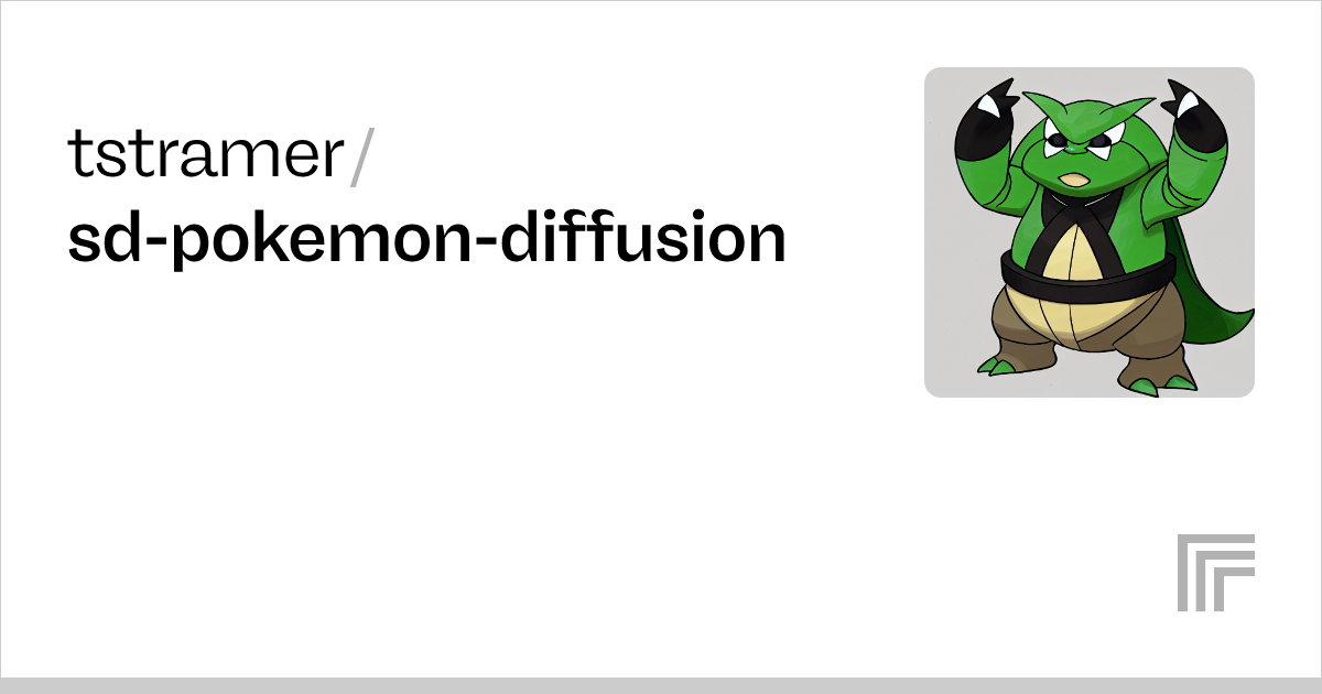tstramer/sd-pokemon-diffusion | Run with an API on Replicate