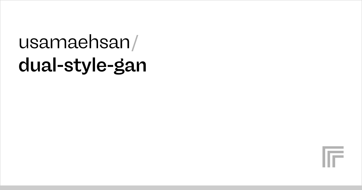 usamaehsan/dual-style-gan – Run with an API on Replicate
