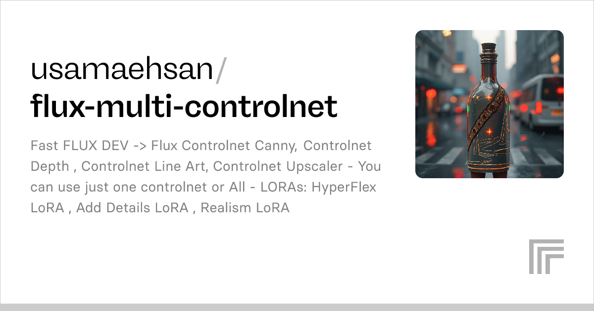 usamaehsan/flux-multi-controlnet | Run with an API on Replicate