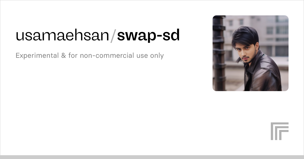usamaehsan/swap-sd | Run with an API on Replicate