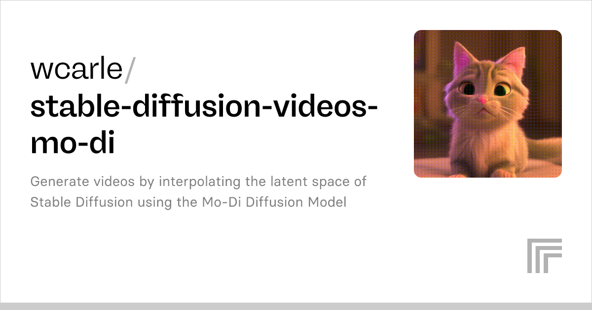 wcarle/stable-diffusion-videos-mo-di | Run with an API on Replicate