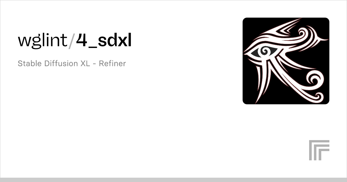 Examples – wglint/4_sdxl | Replicate