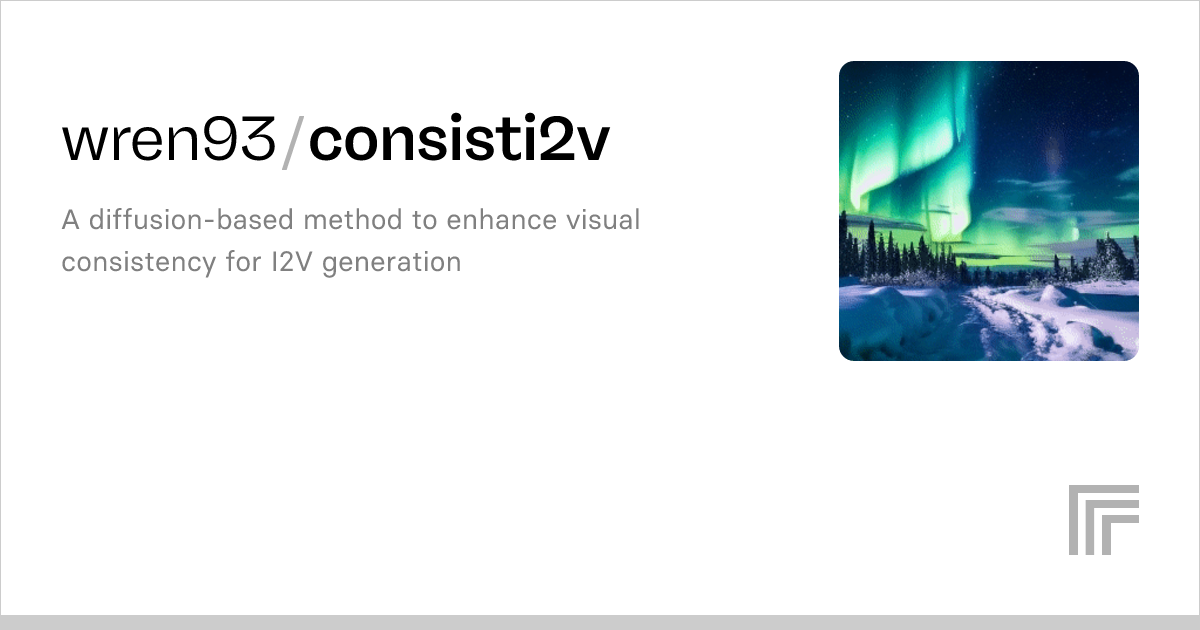 wren93/consisti2v | Run with an API on Replicate